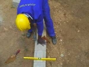 Installation of Eco Bricks - Eco Ceylon Holdings (Private) Ltd
